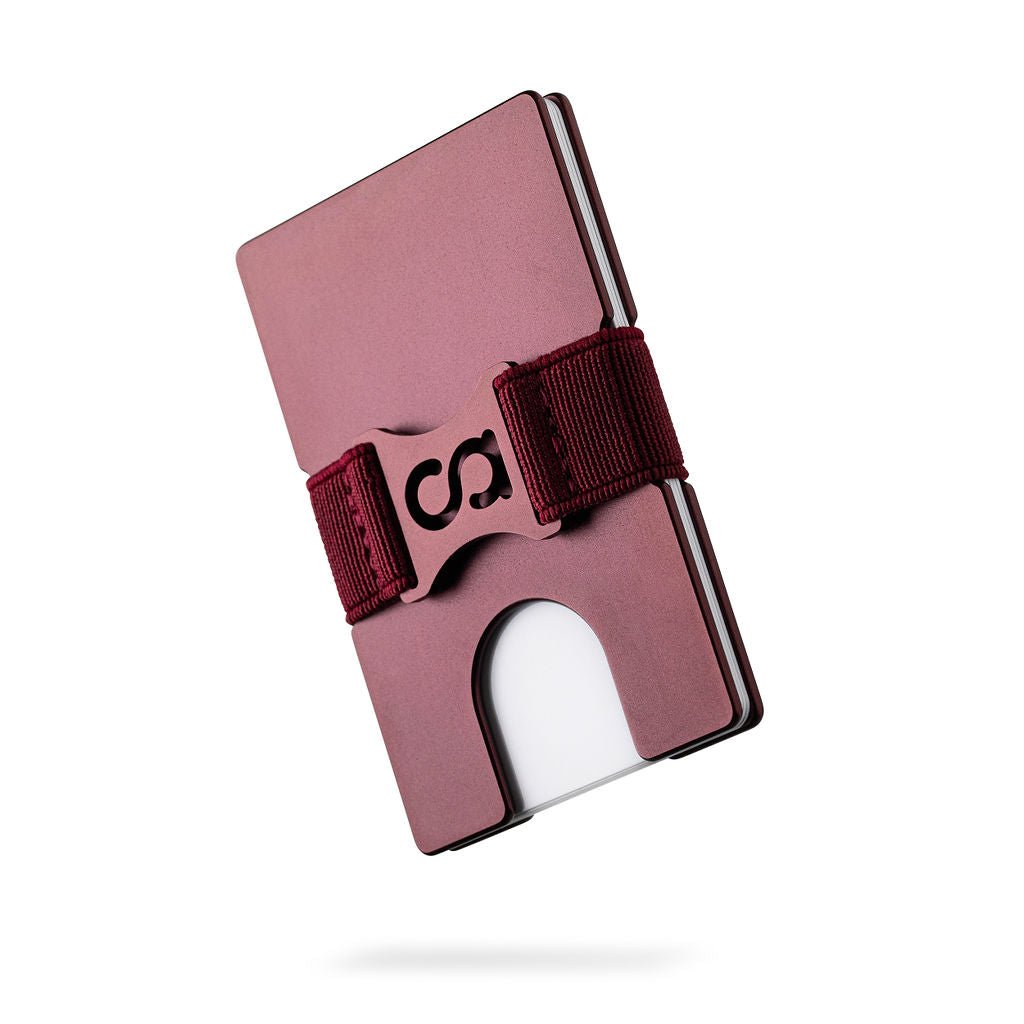 Cappla Metal Minimalist Wallet - Bold Burgundy – Cappla Wallets