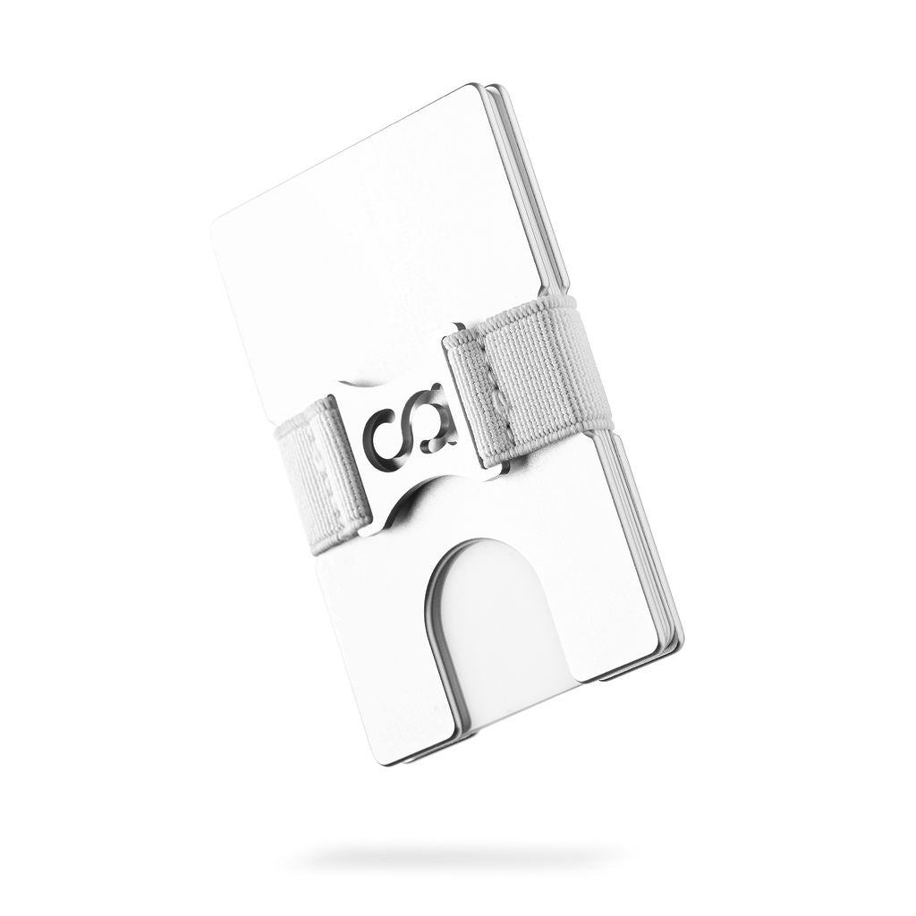 Cappla Metal Minimalist Wallet - Frosted Silver