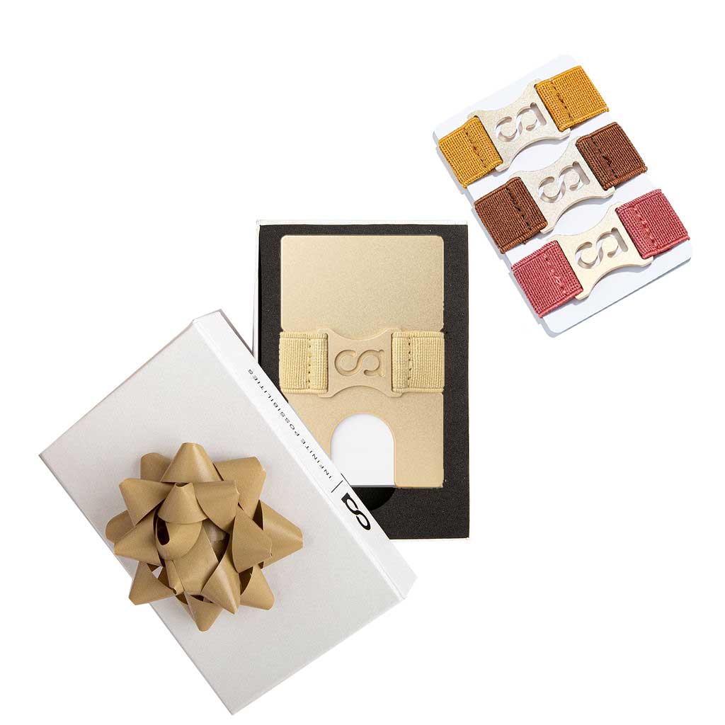 Cappla Metal Minimalist Wallet - Desert Gold